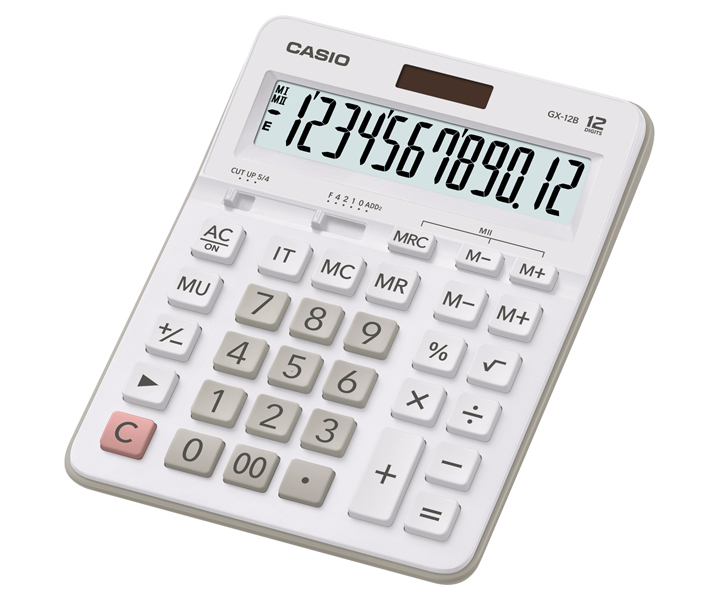 GX-12B-WE | Value Series | SHOP & FIELD | Calculators | CASIO
