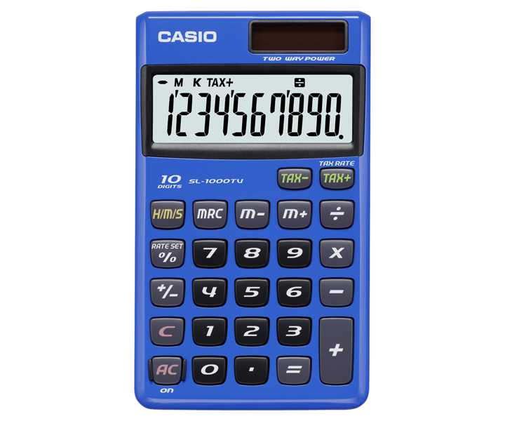 SL-1000TV-BU | TRAVEL | Calculators | CASIO