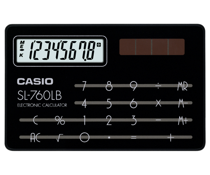 SL-760LB-BK | TRAVEL | Calculators | CASIO